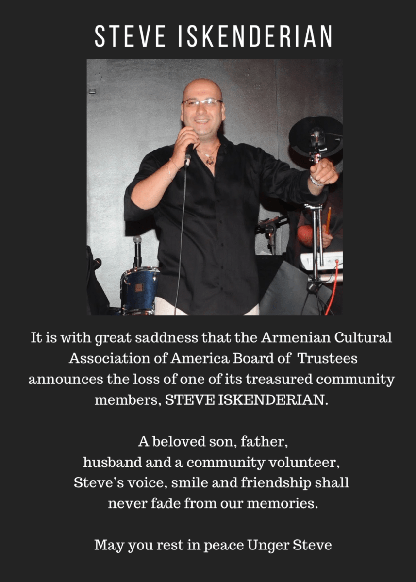 In Memoriam: Steve Iskenderian | Florida Armenians